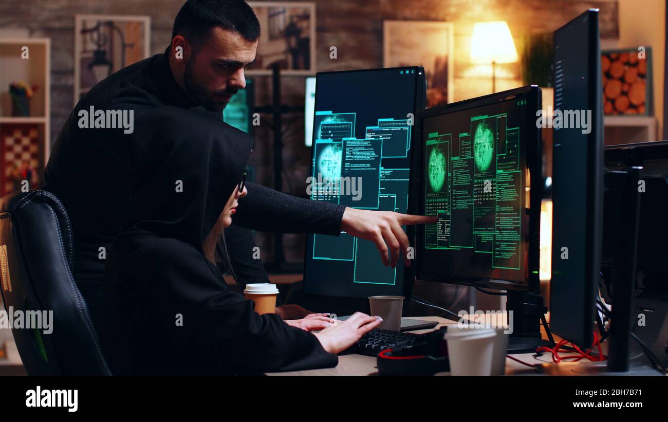 Girl hacker hi-res stock photography and images - Alamy