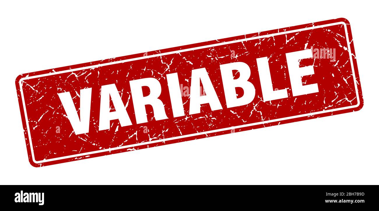 variable stamp. variable vintage red label. Sign Stock Vector Image ...