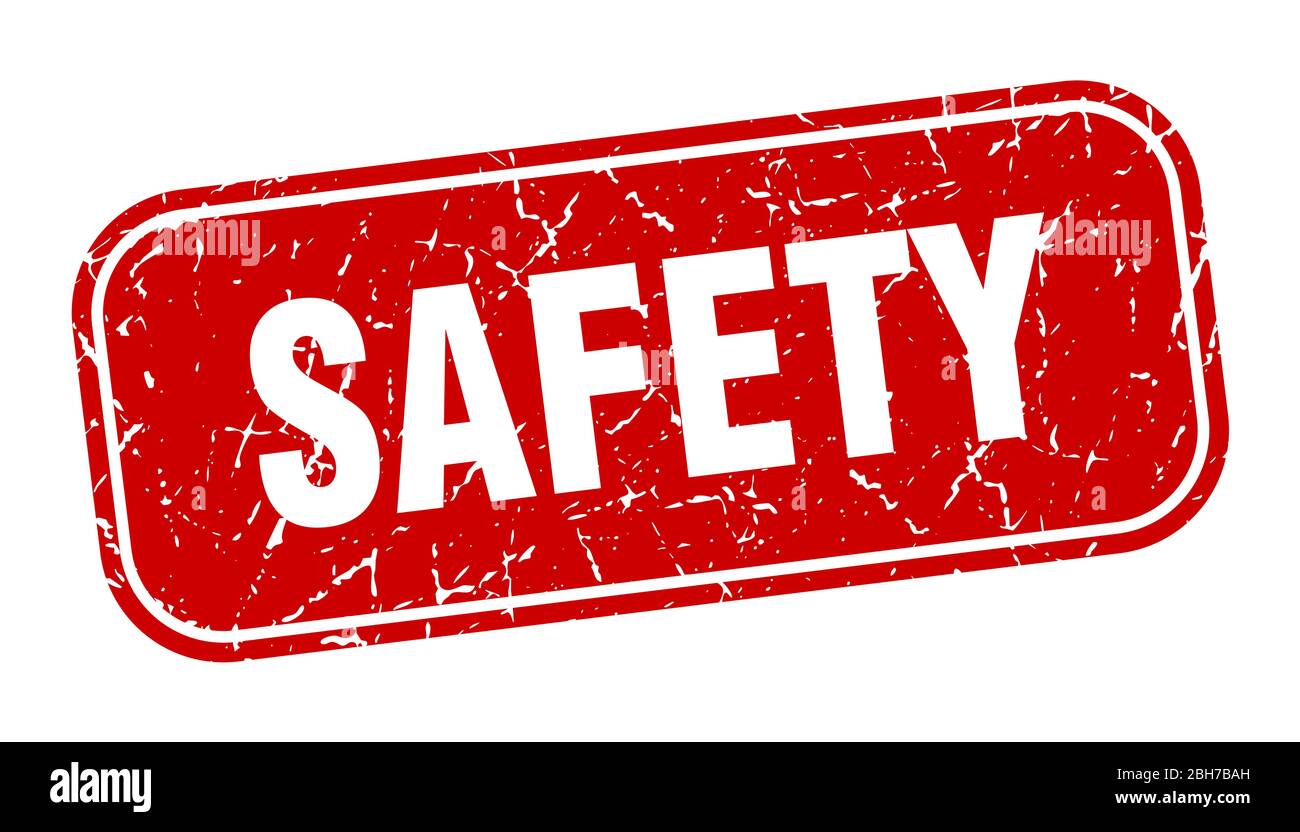 safety stamp. safety square grungy red sign Stock Vector Image & Art ...