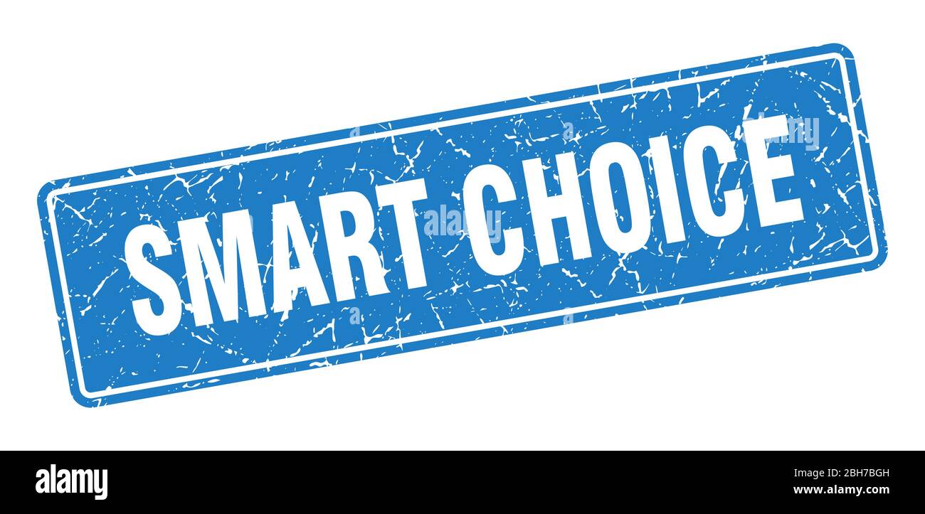 smart choice stamp. smart choice vintage blue label. Sign Stock Vector ...