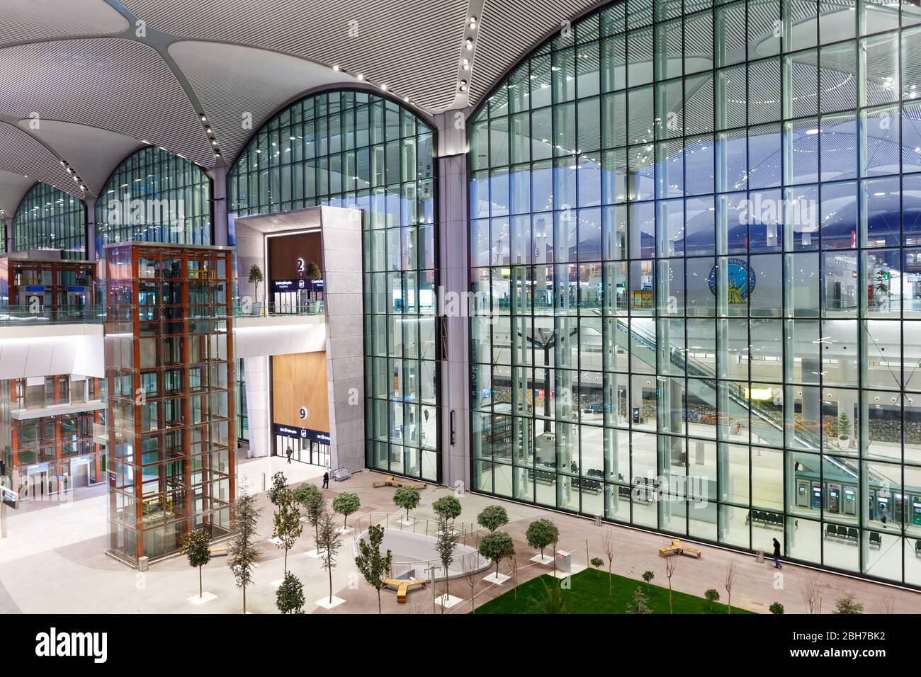 Istanbul, Turkey – February 14, 2019: Terminal of Istanbul New Airport ...