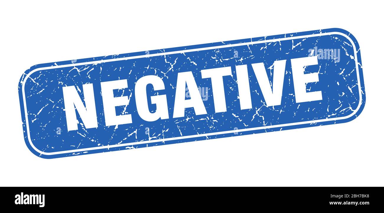 negative stamp. negative square grungy blue sign Stock Vector Image ...