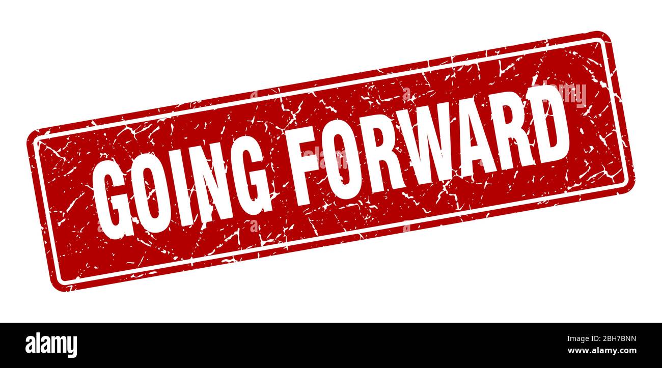 going forward stamp. going forward vintage red label. Sign Stock Vector ...