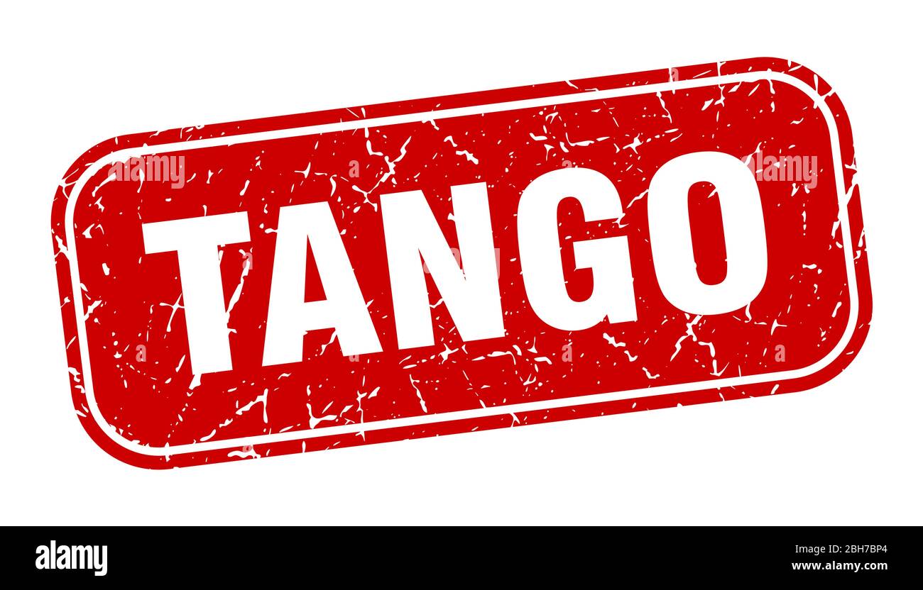 tango stamp. tango square grungy red sign Stock Vector Image & Art - Alamy