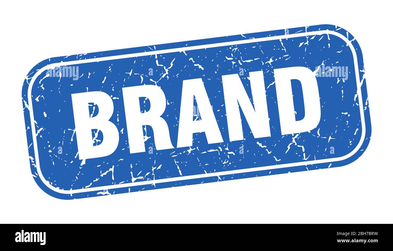 brand stamp. brand square grungy blue sign Stock Vector Image & Art - Alamy