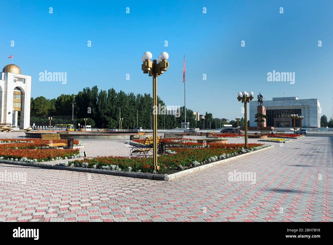 Ala-Too square and the State Historical Museum formerly Lenin Museum ...