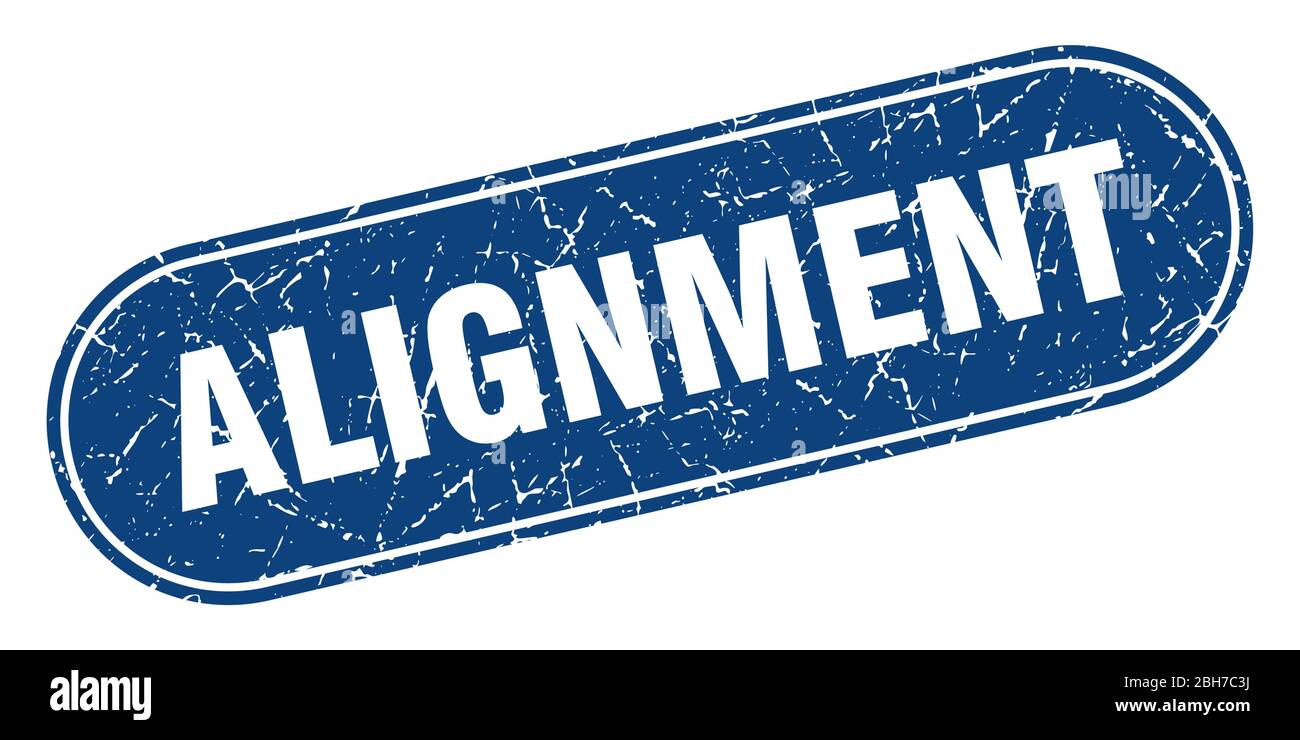 alignment sign. alignment grunge blue stamp. Label Stock Vector Image ...