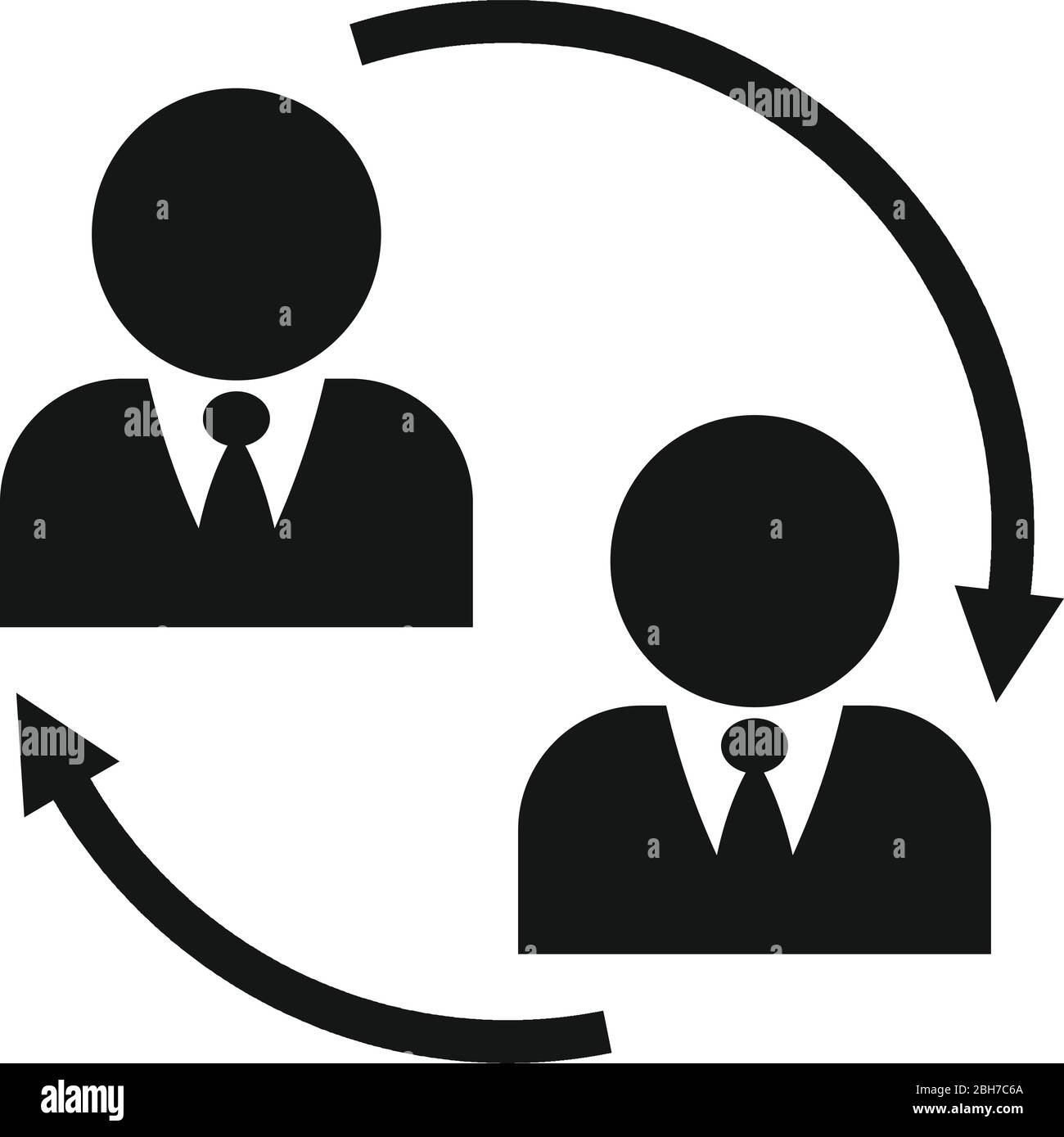 Referral program strategy icon. Simple illustration of referral program ...