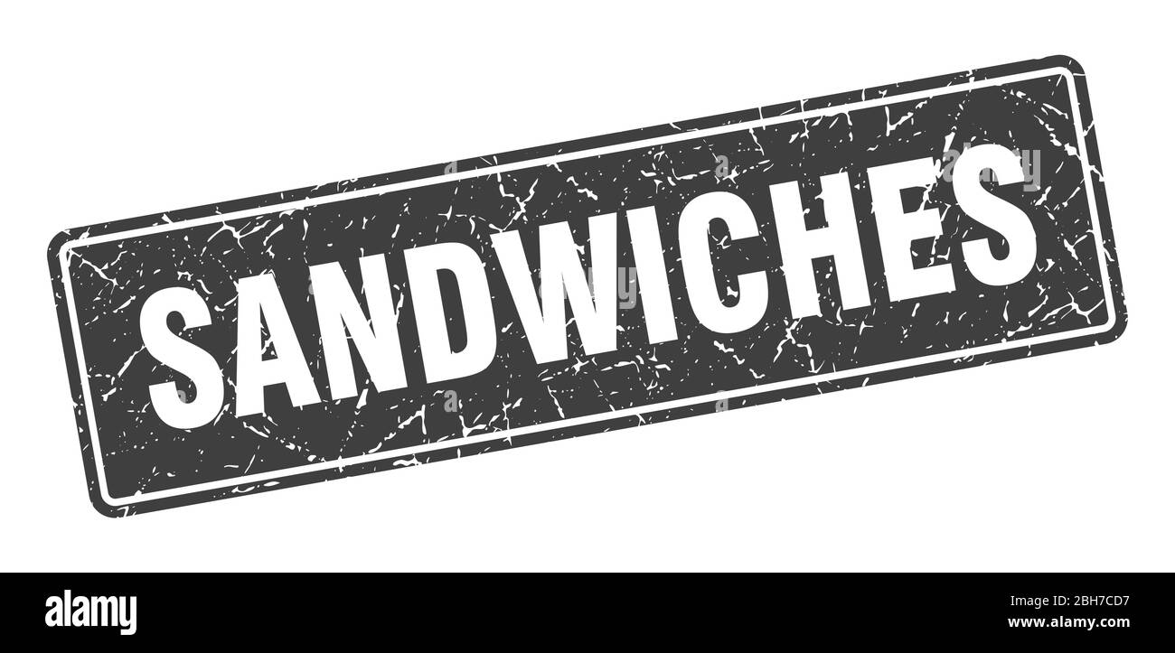 sandwiches stamp. sandwiches vintage black label. Sign Stock Vector ...