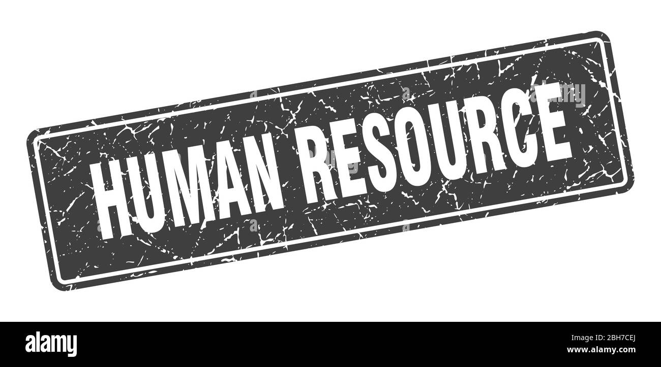 human resource stamp. human resource vintage black label. Sign Stock ...