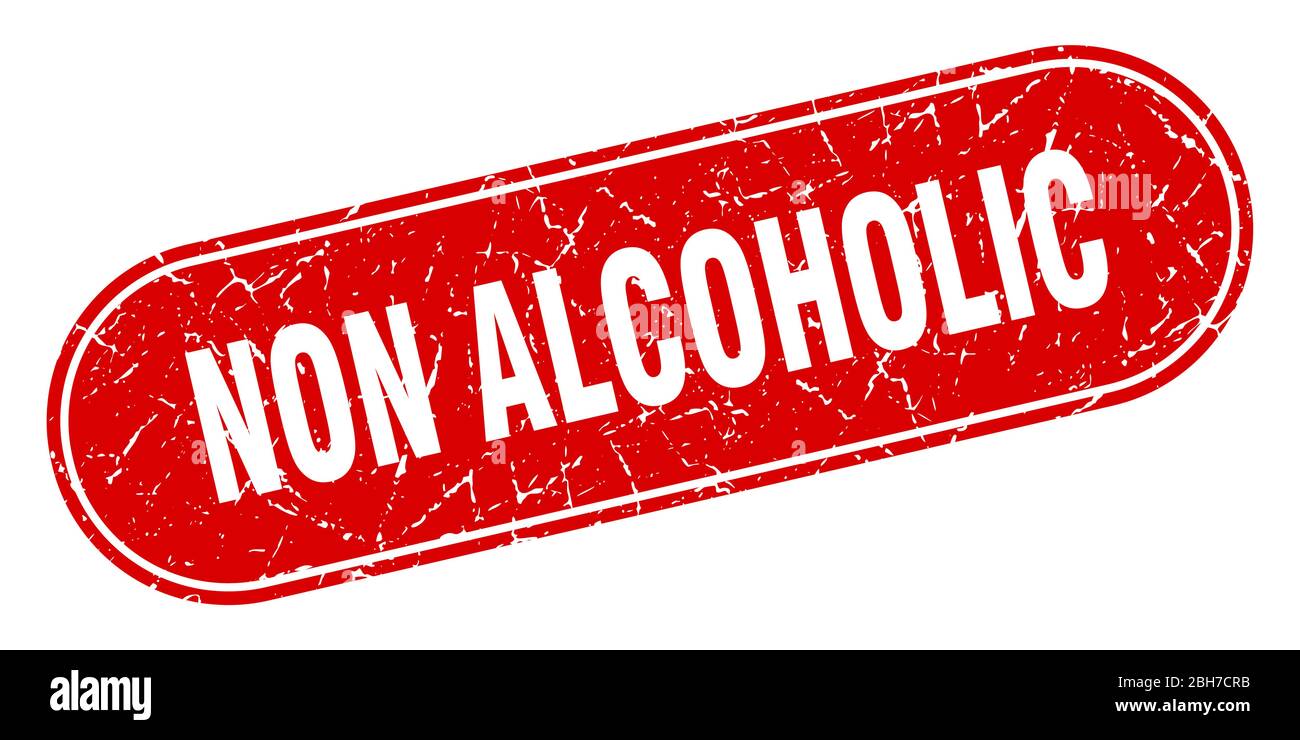 non alcoholic sign. non alcoholic grunge red stamp. Label Stock Vector ...