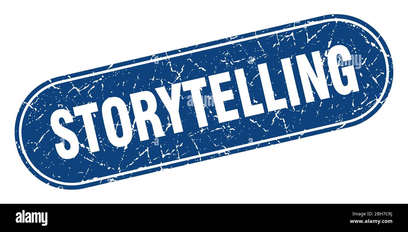 storytelling sign. storytelling grunge blue stamp. Label Stock Vector ...
