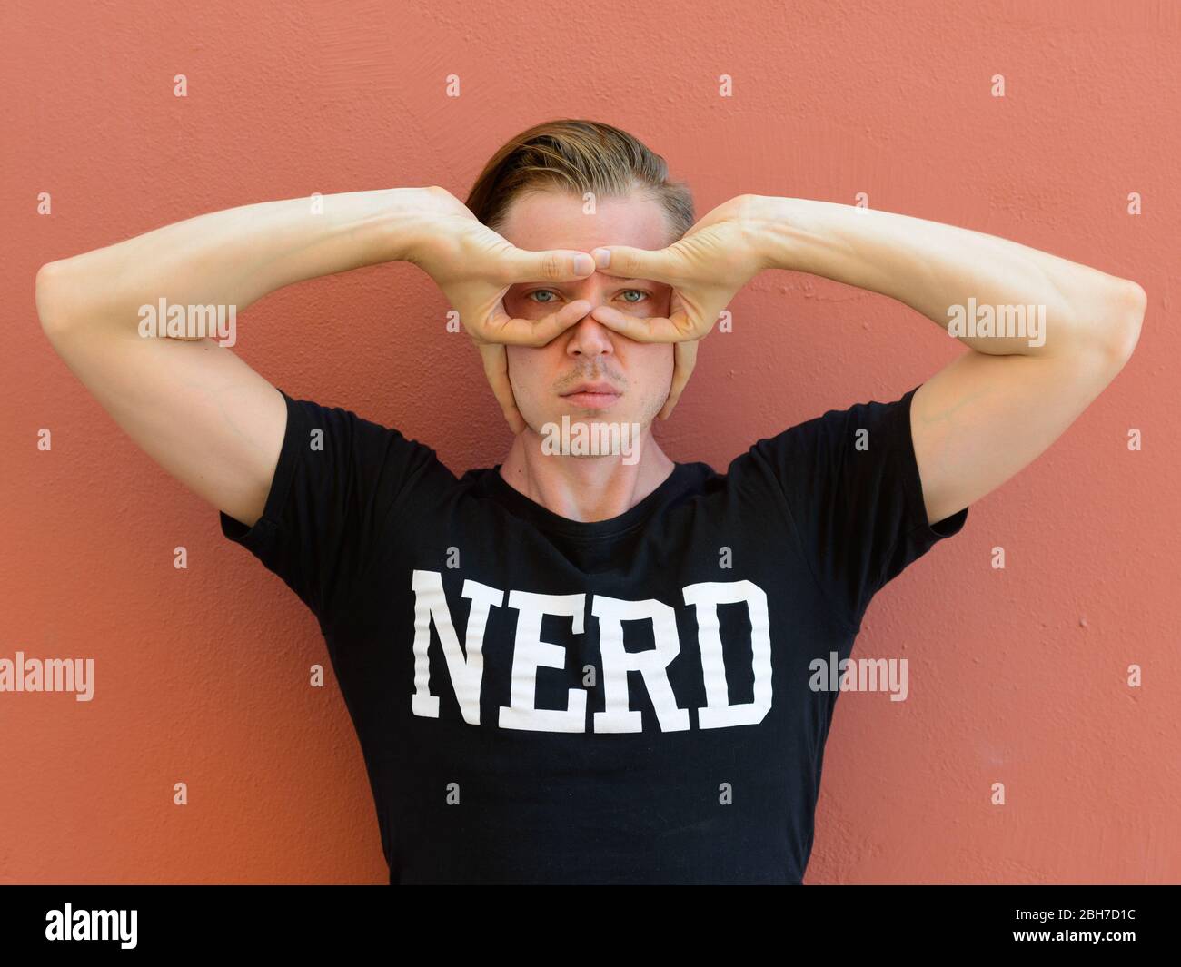 Nerd young guy portrait hi-res stock photography and images - Alamy