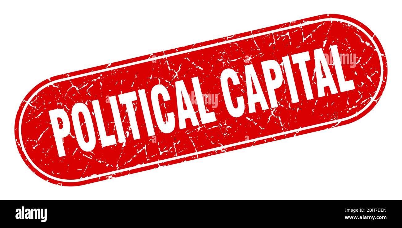 political capital sign. political capital grunge red stamp. Label Stock ...