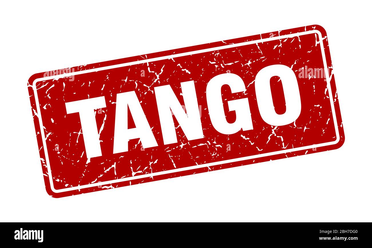 tango stamp. tango vintage red label. Sign Stock Vector Image & Art - Alamy