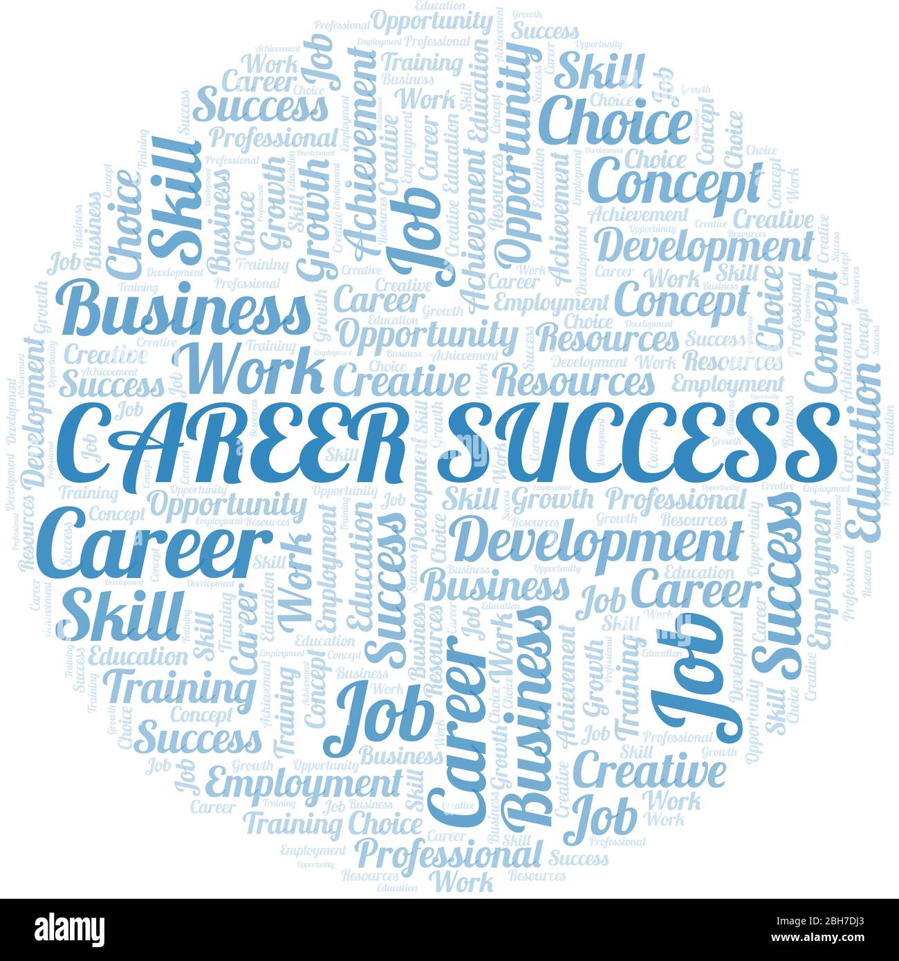 Career Success typography vector word cloud. Wordcloud collage made ...