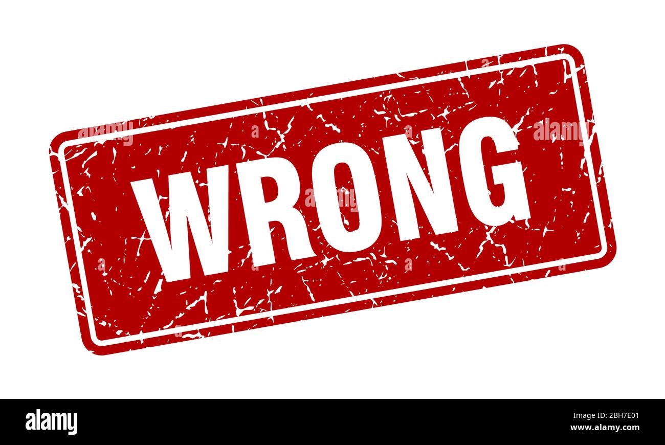 wrong stamp. wrong vintage red label. Sign Stock Vector Image & Art - Alamy