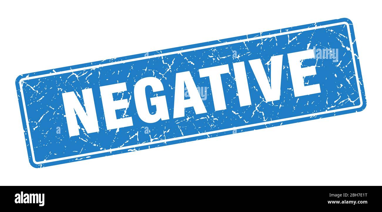 negative stamp. negative vintage blue label. Sign Stock Vector Image ...