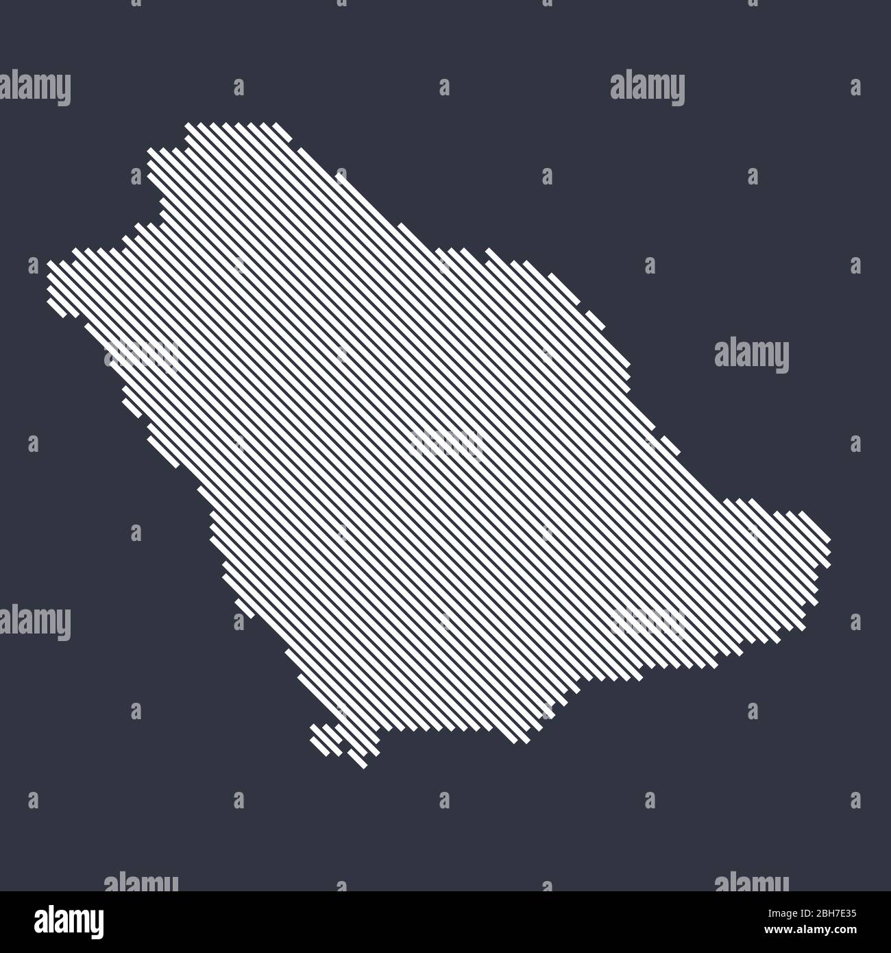 Stylized simple diagonal line map of Saudi Arabia Stock Vector Image ...