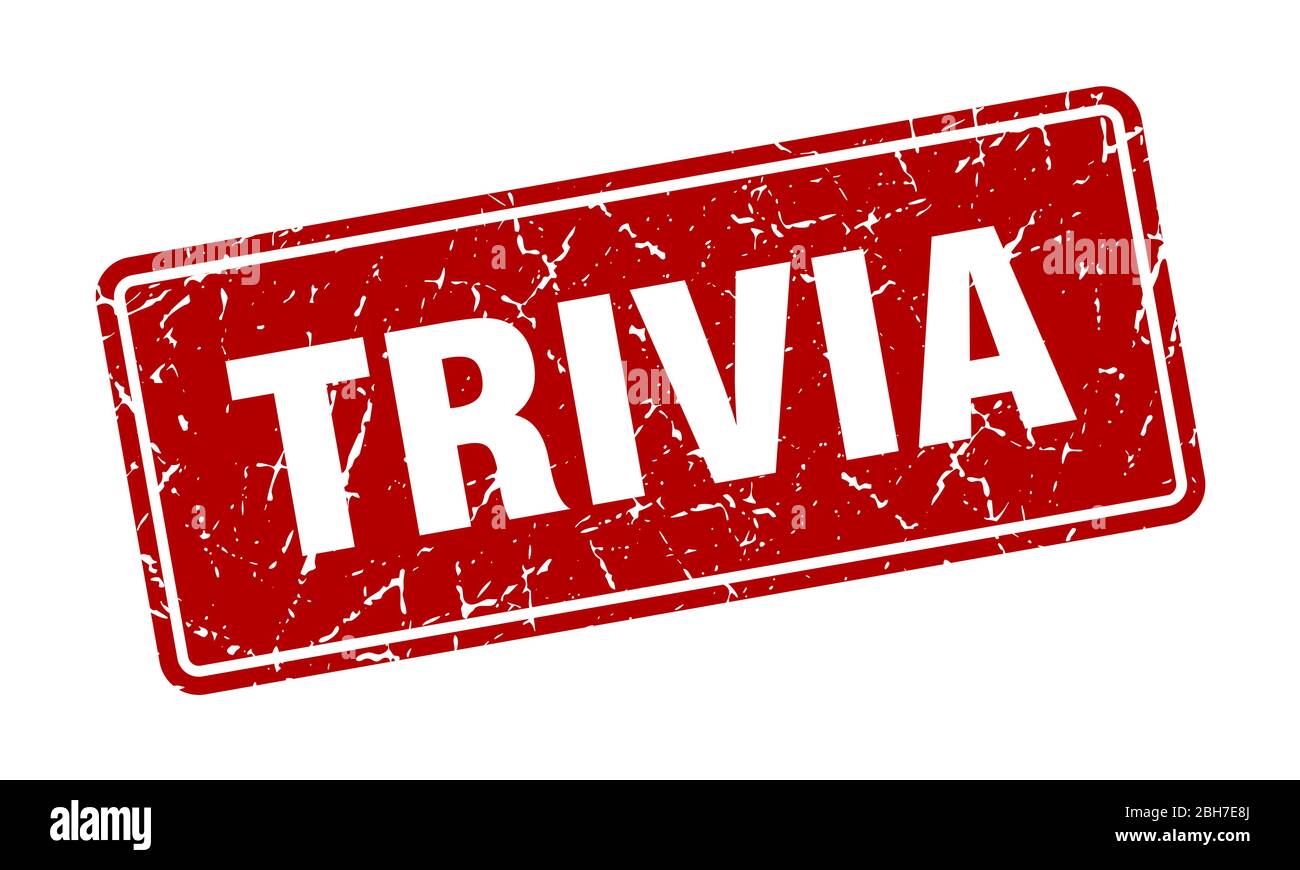 trivia stamp. trivia vintage red label. Sign Stock Vector Image & Art ...