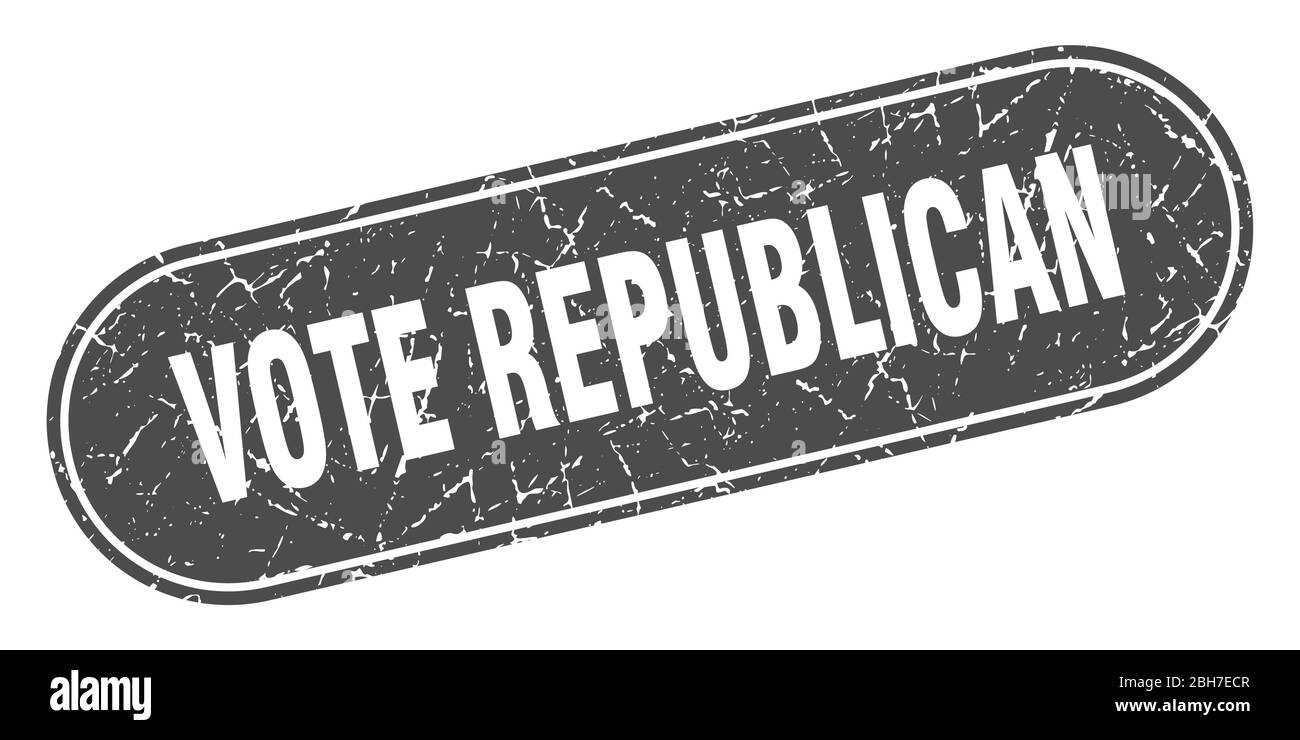 vote republican sign. vote republican grunge black stamp. Label Stock ...