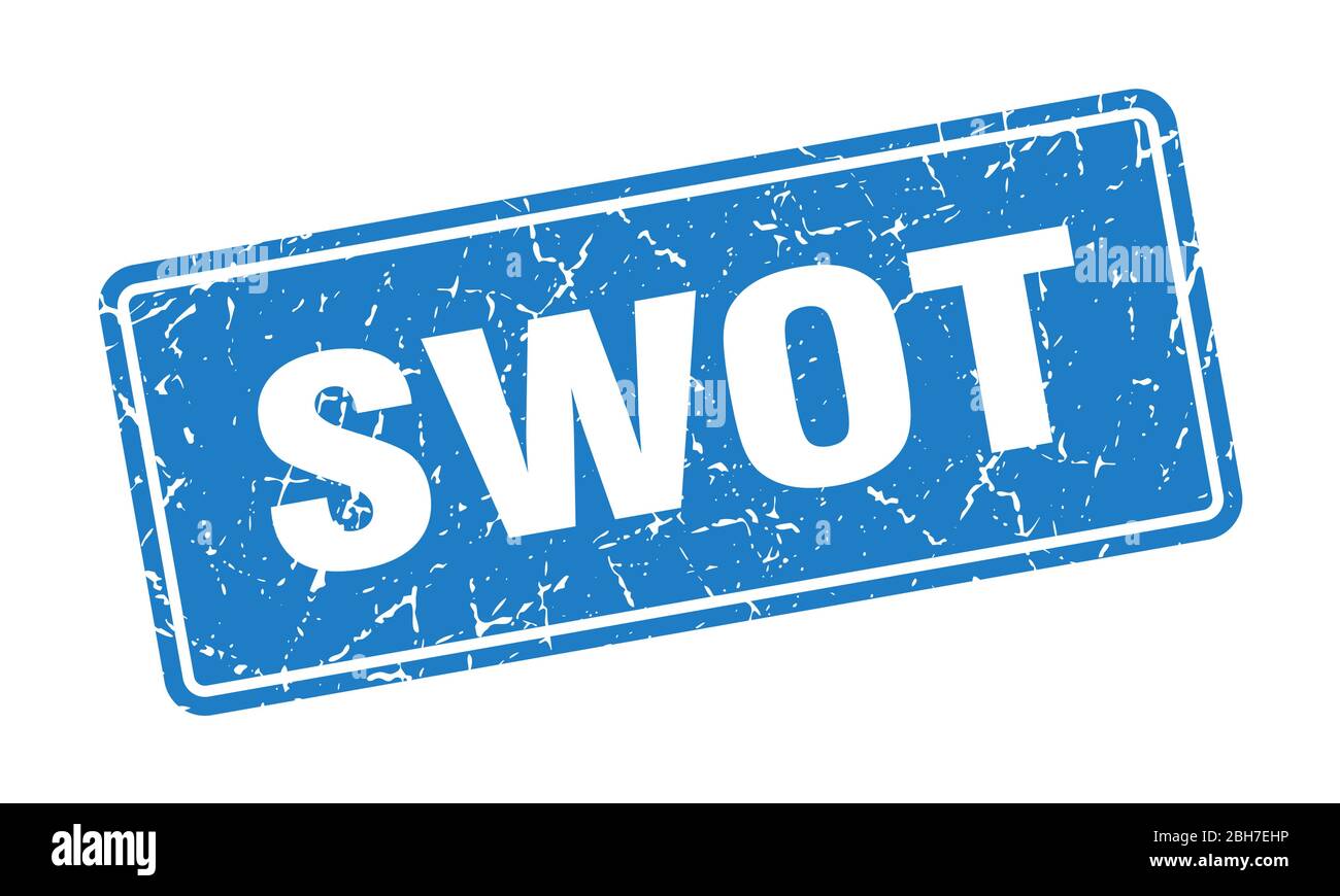 swot stamp. swot vintage blue label. Sign Stock Vector Image & Art - Alamy