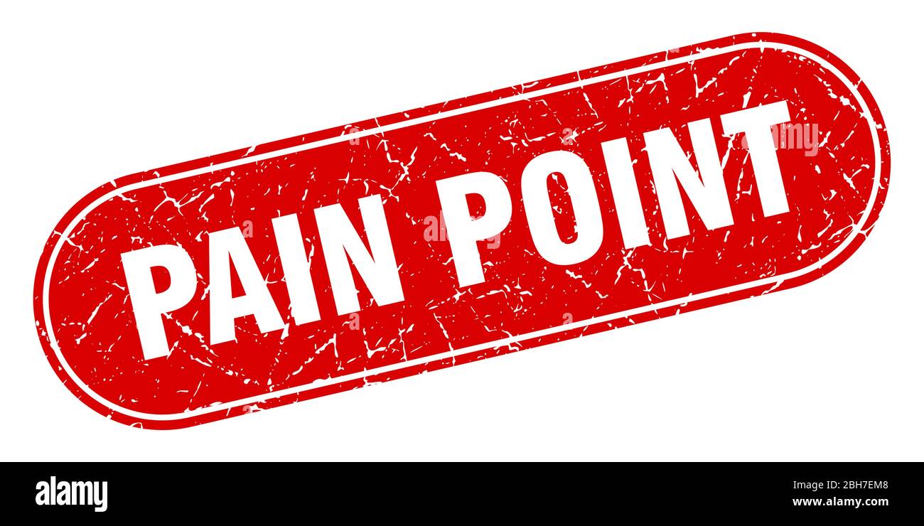 pain point sign. pain point grunge red stamp. Label Stock Vector Image ...