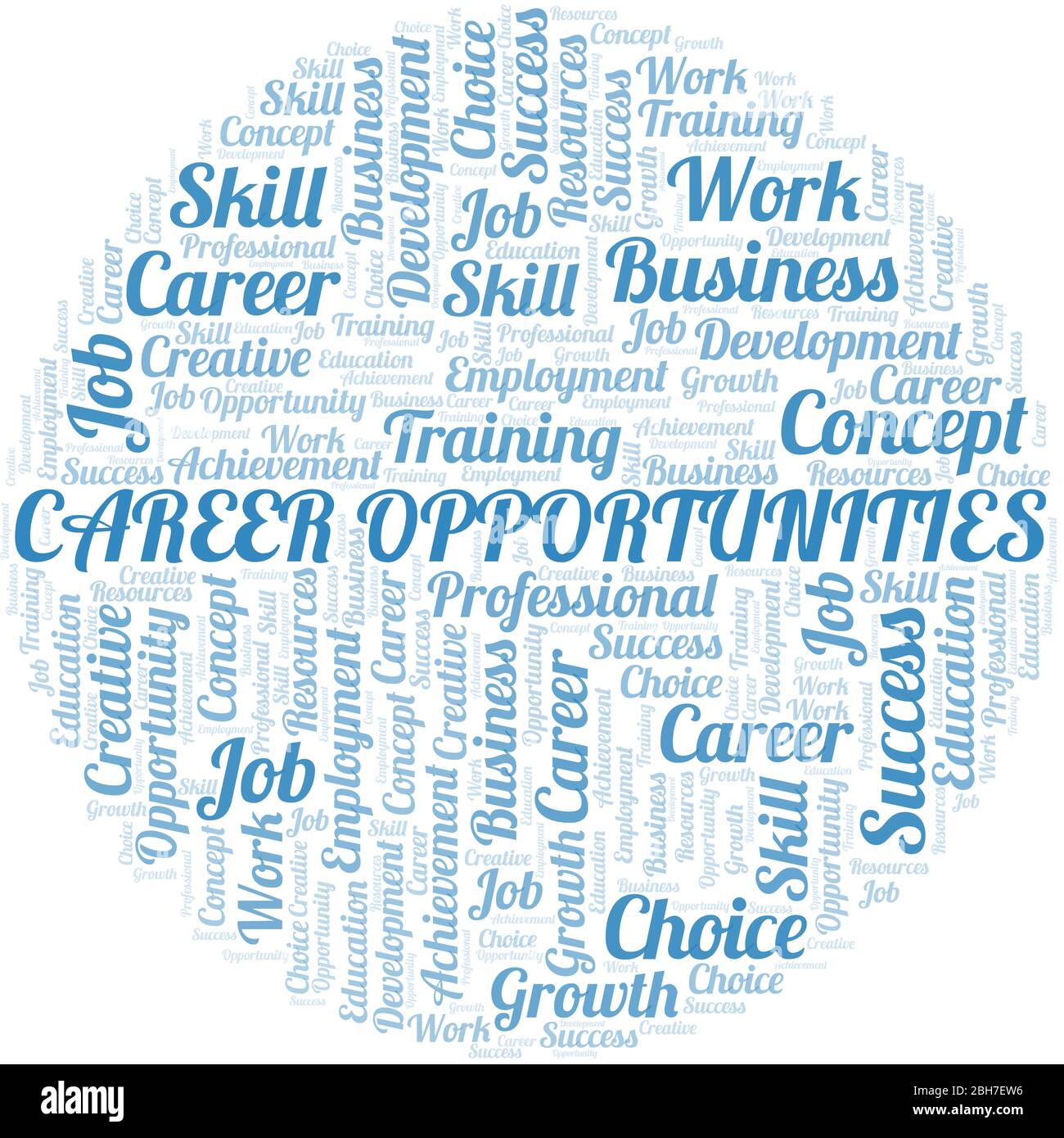 Career Opportunities typography vector word cloud. Wordcloud collage ...