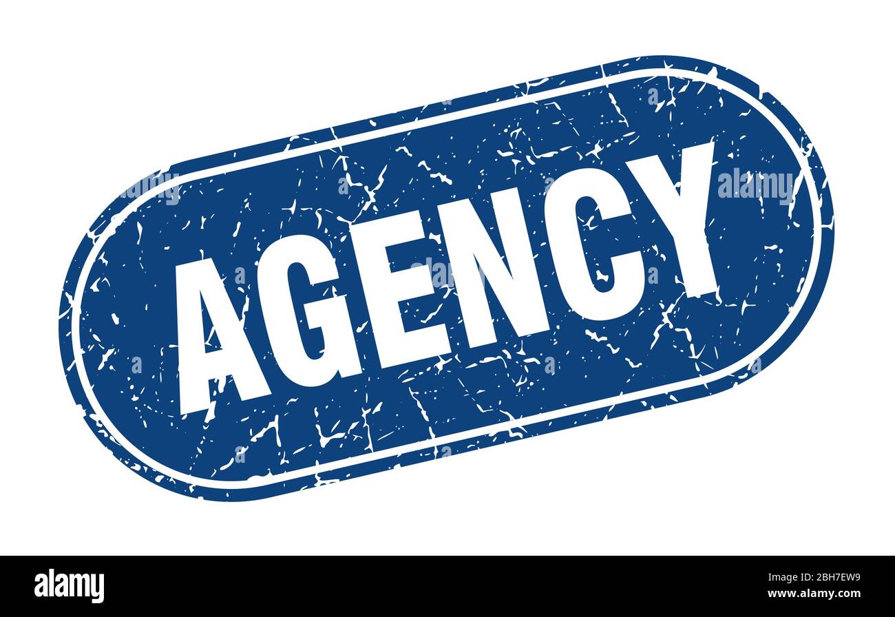 Agency square grunge stamp hi-res stock photography and images - Alamy