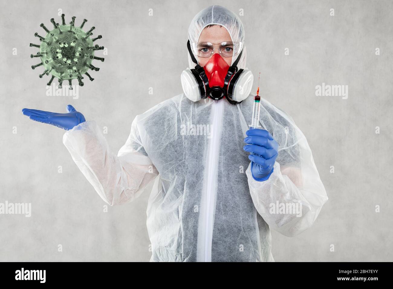 virologist ready for testing and vaccines Stock Photo - Alamy