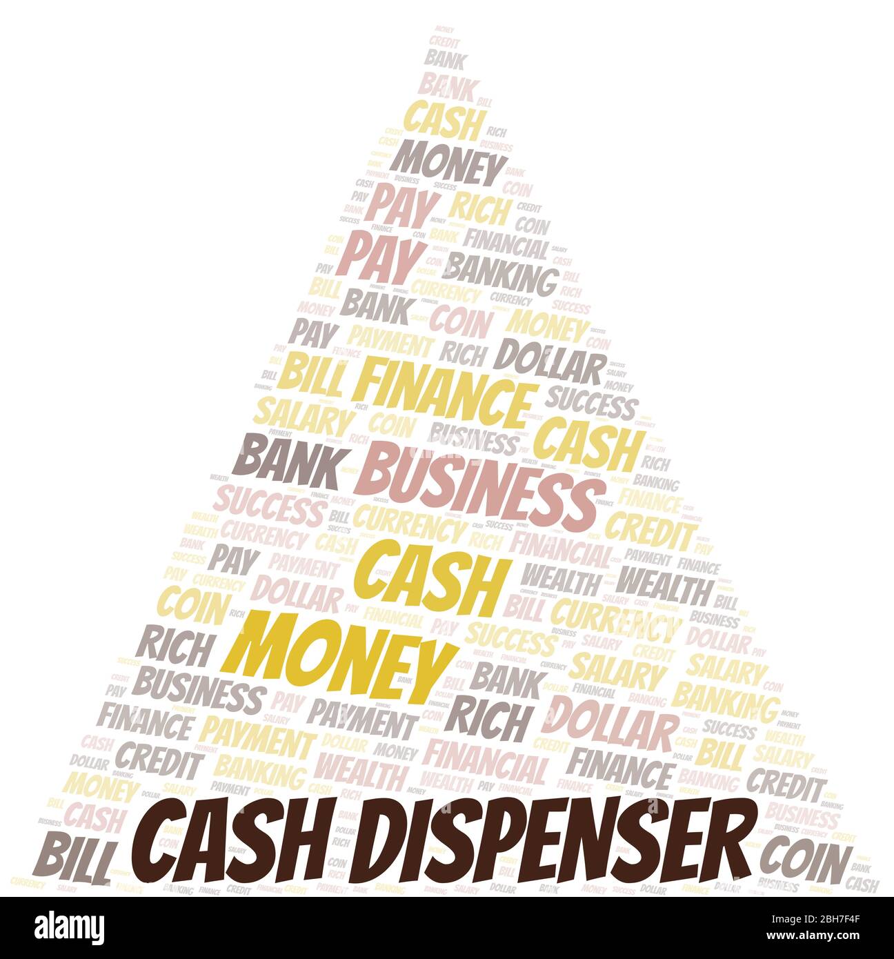 Cash Dispenser typography vector word cloud. Wordcloud collage made ...