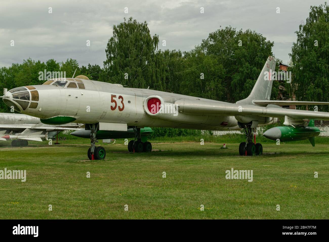 Moscow/Russia; June 26 2019: Tupolev Tu-16K soviet long range missile ...