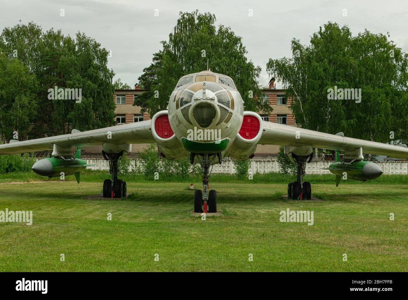 Moscow/Russia; June 26 2019: Tupolev Tu-16K soviet long range missile ...