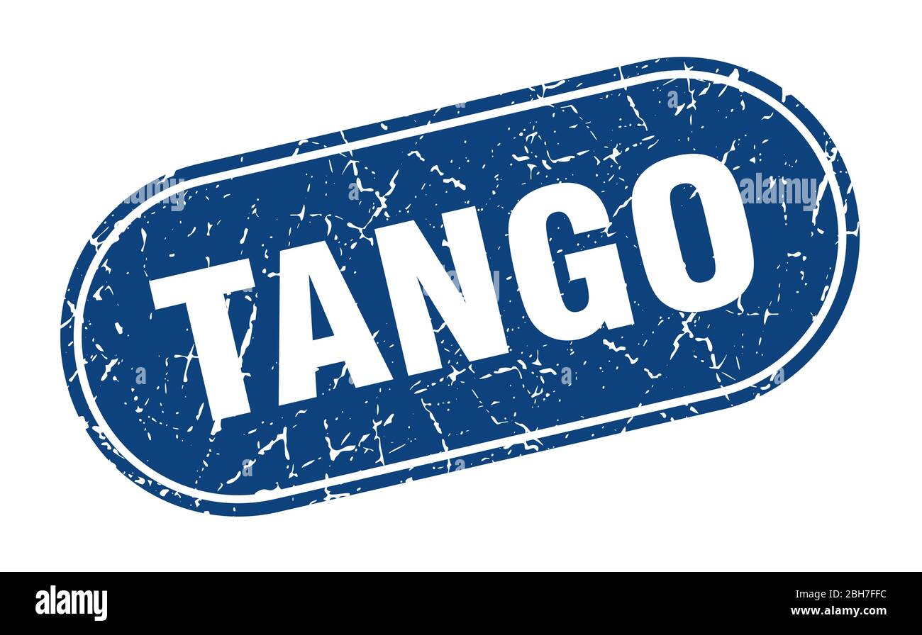 tango sign. tango grunge blue stamp. Label Stock Vector Image & Art - Alamy