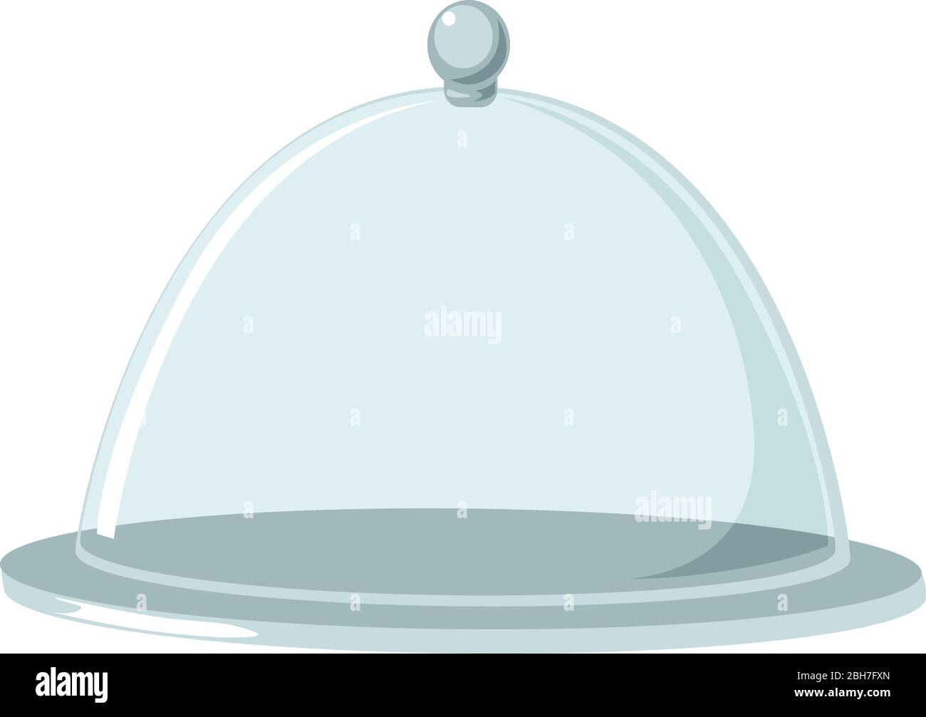 Glass Lid Isolated on White Background - Vector Illustration Stock ...