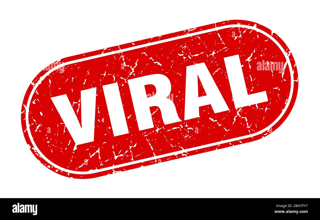 viral sign. viral grunge red stamp. Label Stock Vector Image & Art - Alamy