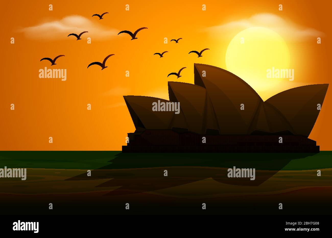 Sydney opera house sky Stock Vector Images - Alamy