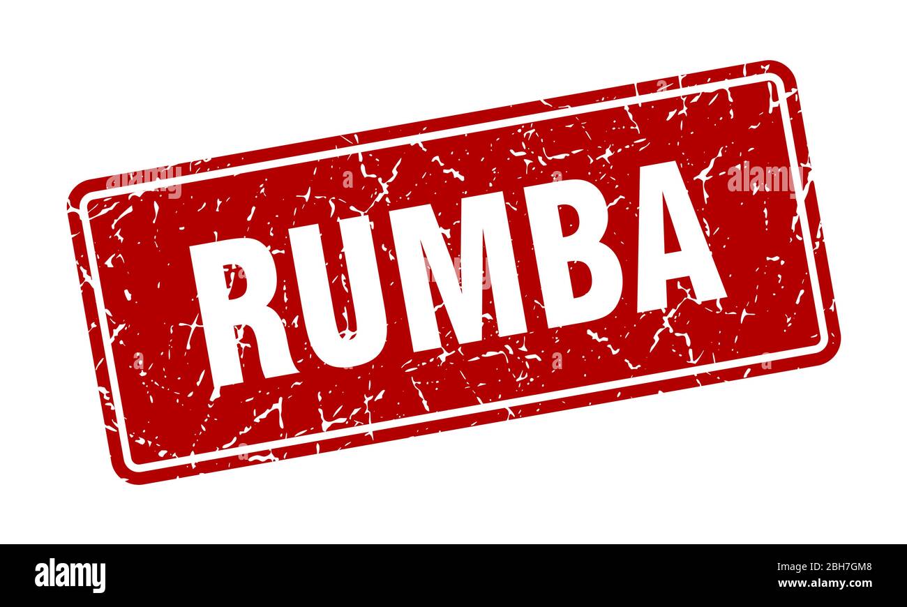 rumba stamp. rumba vintage red label. Sign Stock Vector Image & Art - Alamy