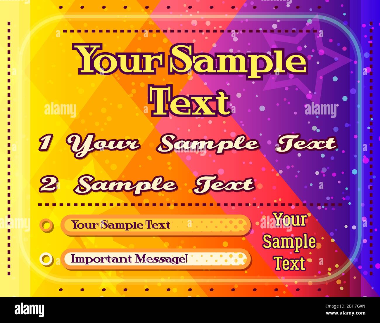 Promotional wall Stock Vector Images - Alamy