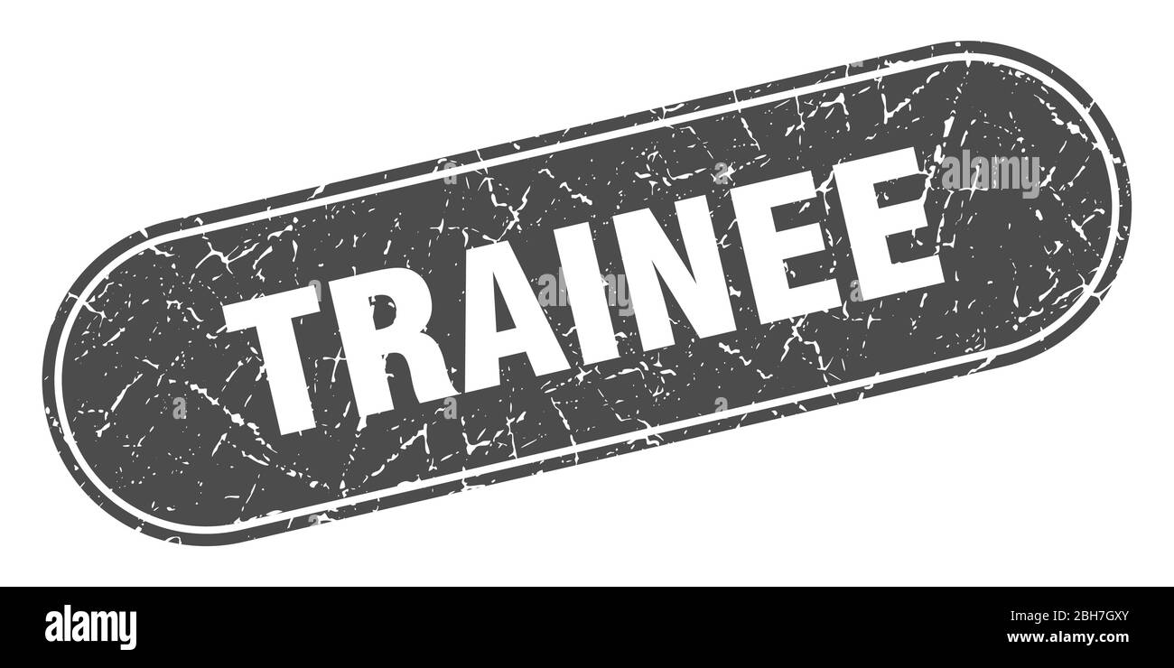 trainee sign. trainee grunge black stamp. Label Stock Vector Image ...