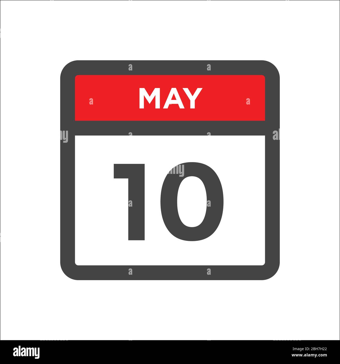 May 10 calendar icon - day of month Stock Vector Image & Art - Alamy