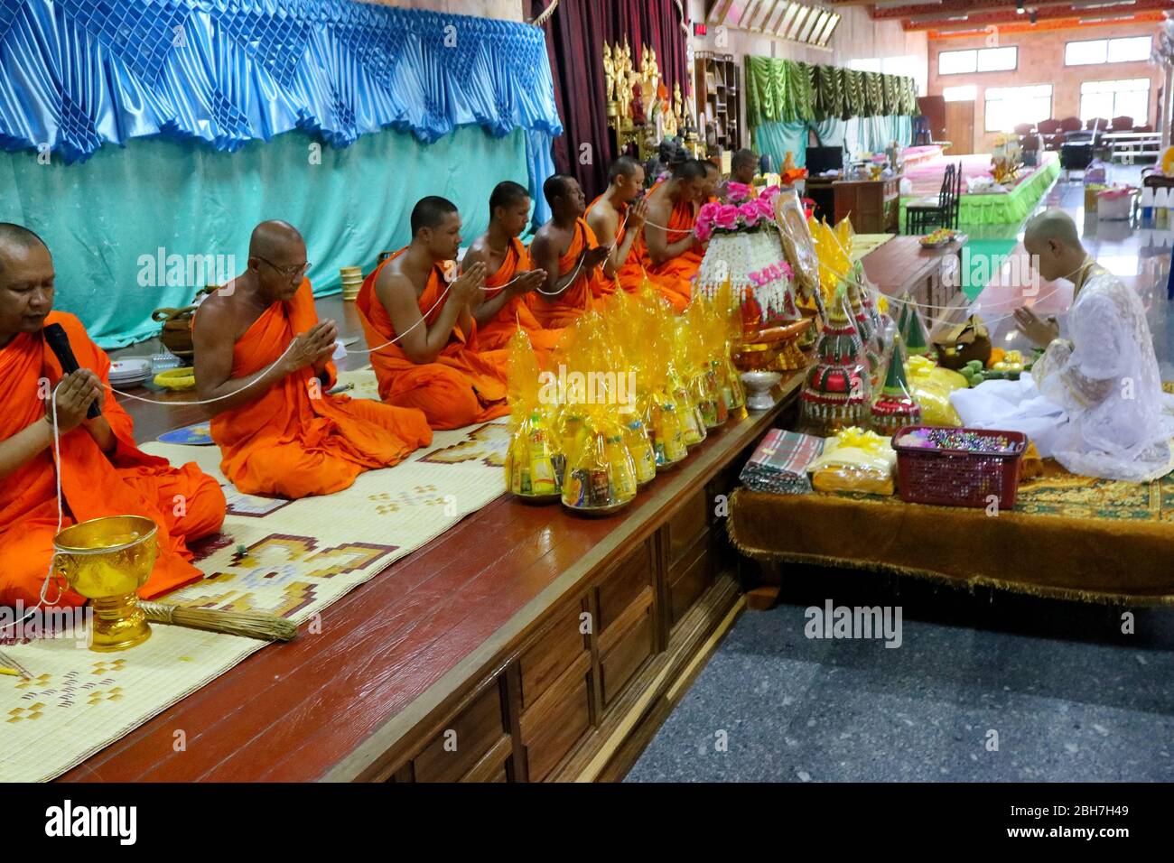 "Nak" is a man who wear white for becoming to be a new monk this ...