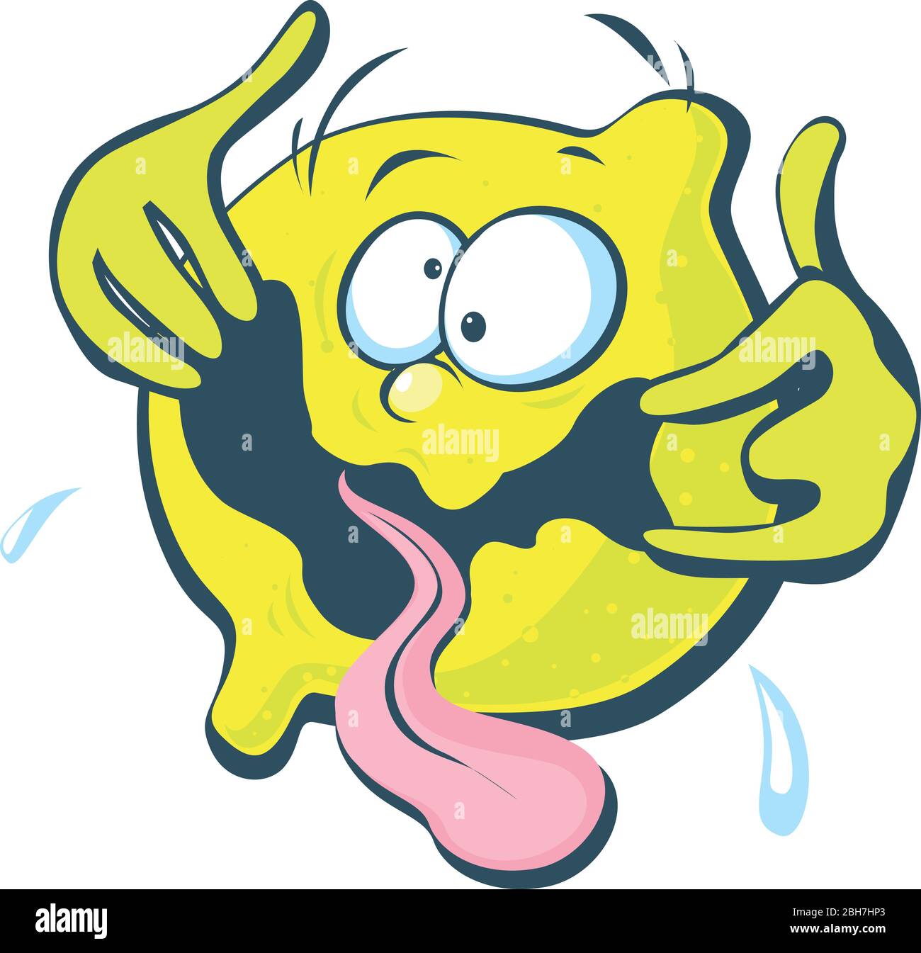 Sour Lemon Cartoon Funny Vector Illustration Stock Vector Image & Art ...