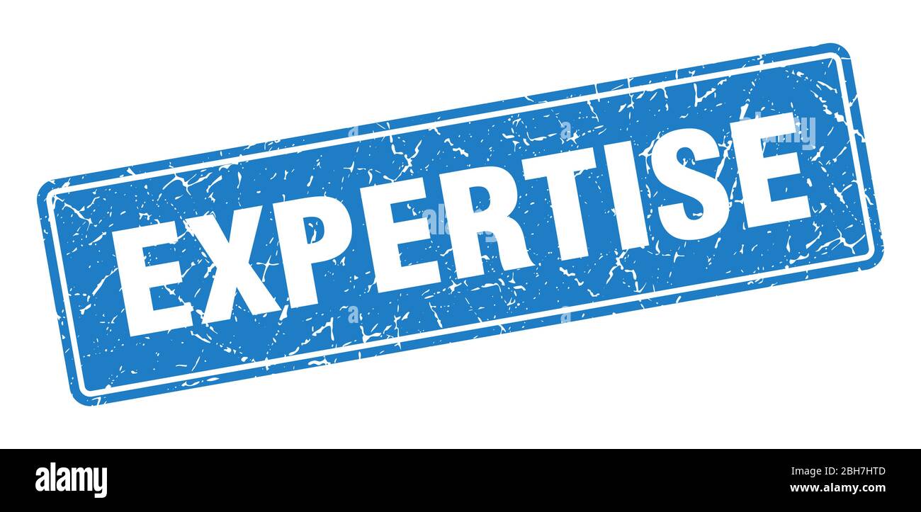 expertise stamp. expertise vintage blue label. Sign Stock Vector Image ...