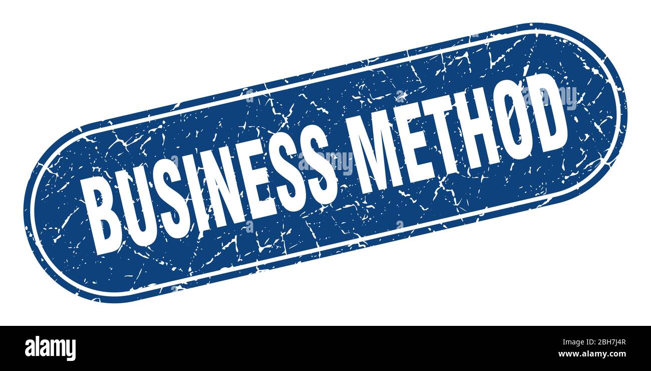 business method sign. business method grunge blue stamp. Label Stock ...