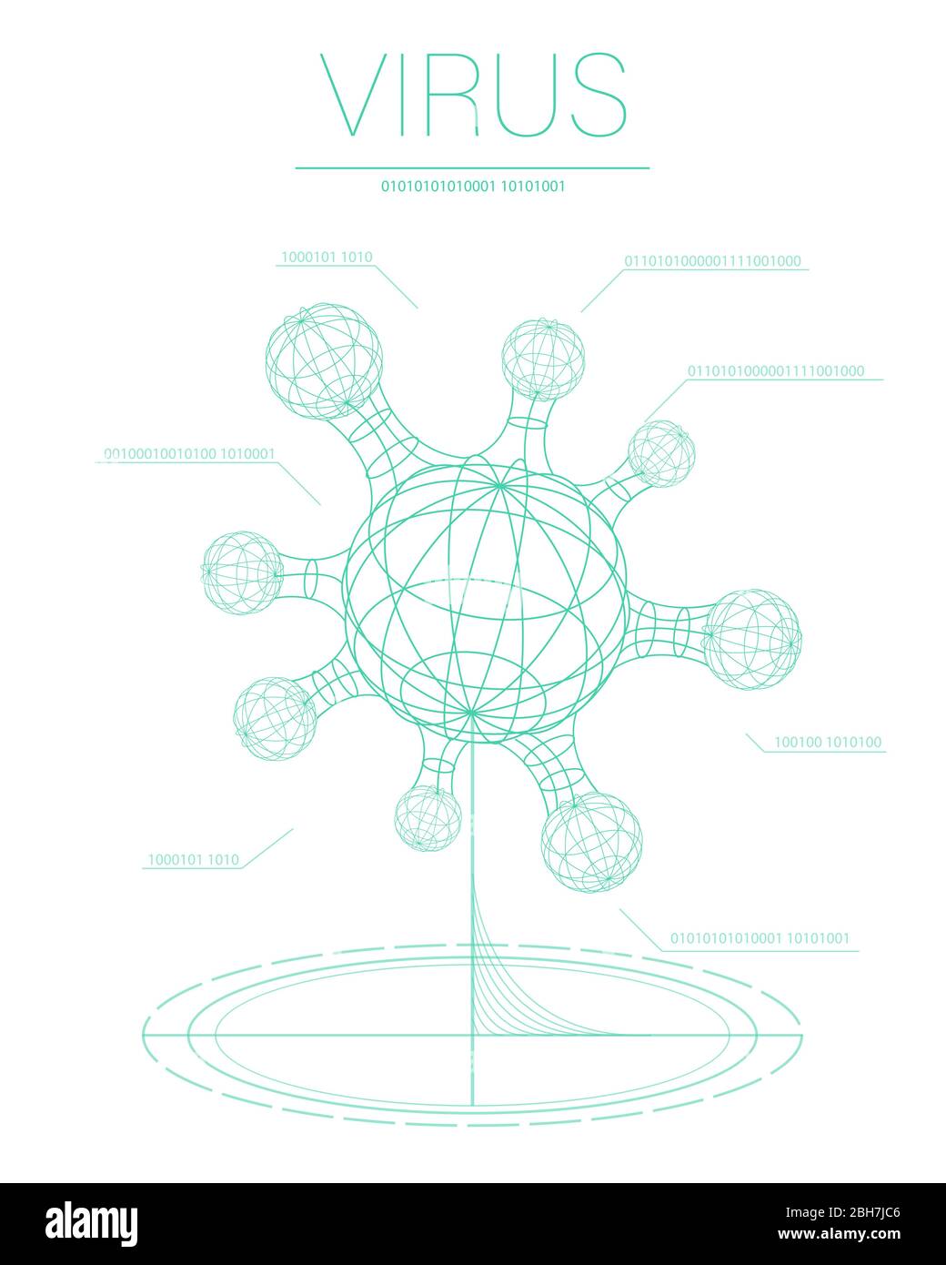 sci fi molecule shape interface screen futuristic HUD fantastic space ...