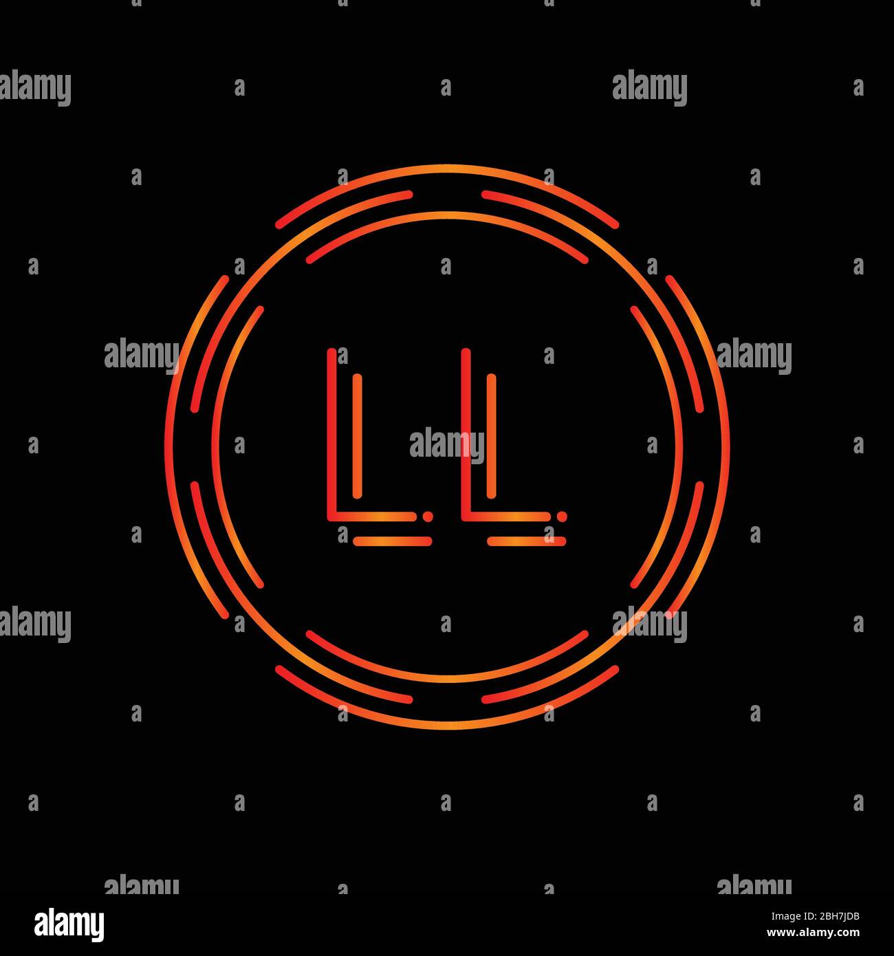 Letter ll logo Stock Vector Images - Alamy