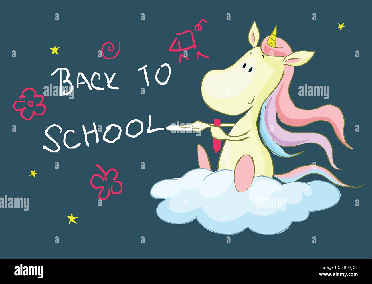 Unicorn back to school hi-res stock photography and images - Alamy