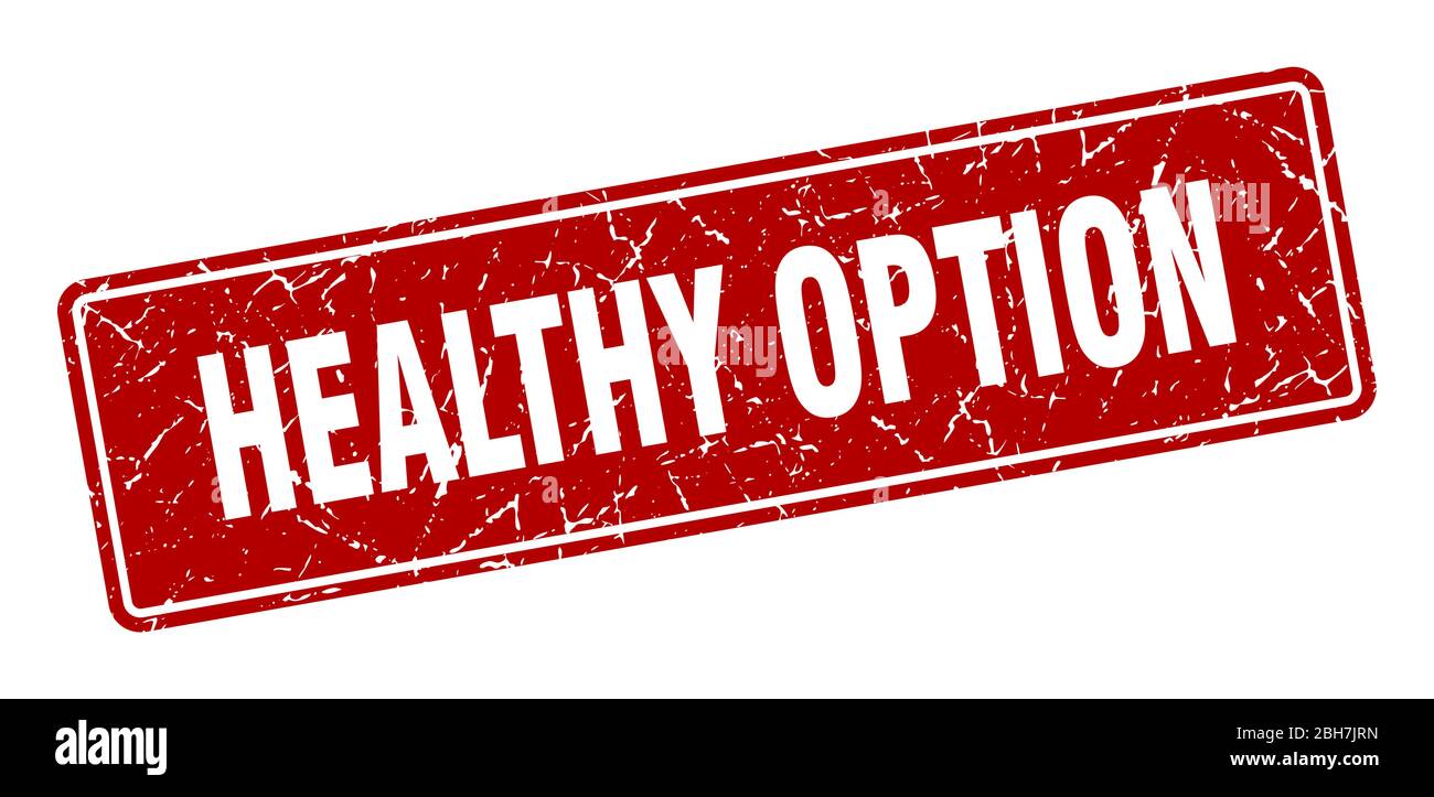 healthy option stamp. healthy option vintage red label. Sign Stock ...