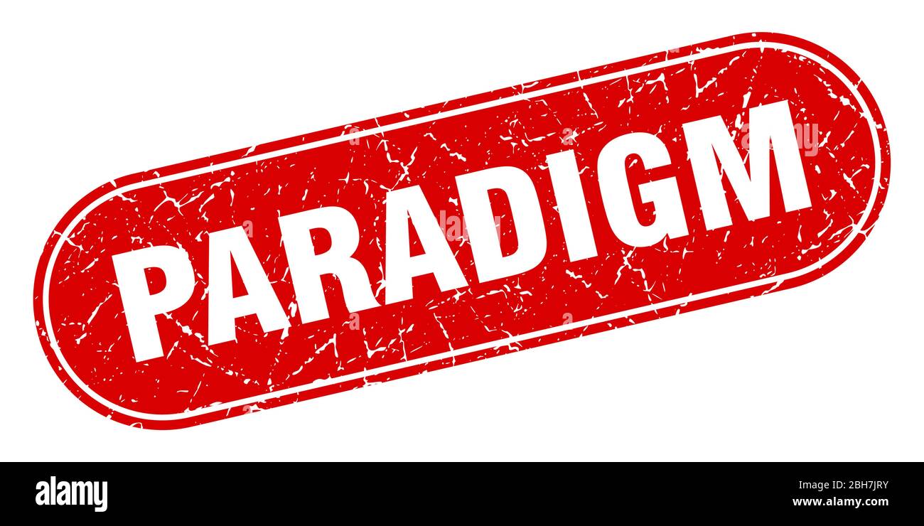 paradigm sign. paradigm grunge red stamp. Label Stock Vector Image ...